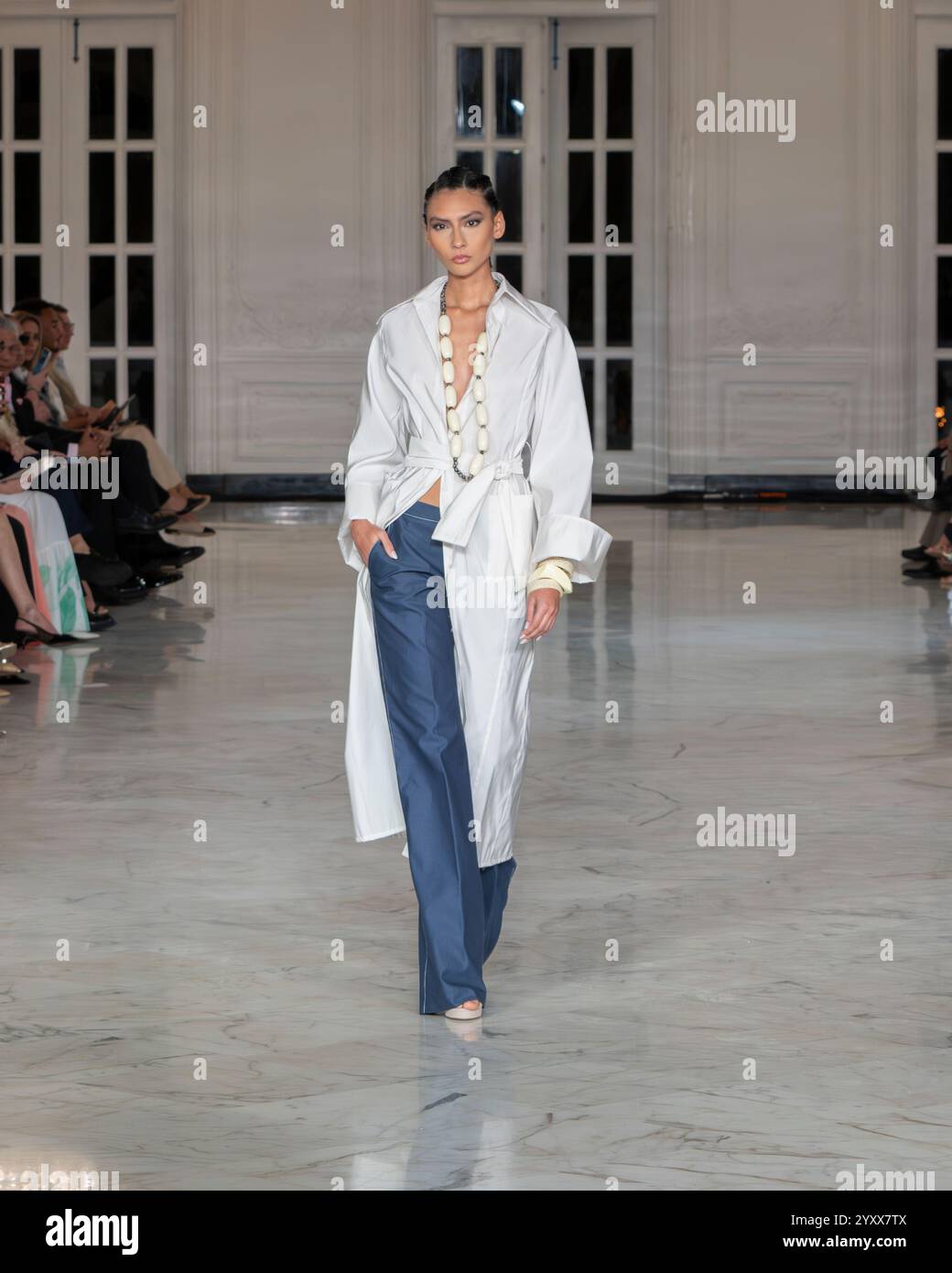 Models walk the Frederick Anderson Summer 2025 Collection at Antiguo ...