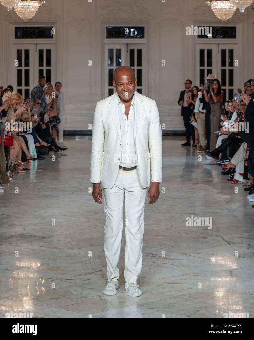 Designer Frederick Anderson attends the Frederick Anderson Summer 2025 ...