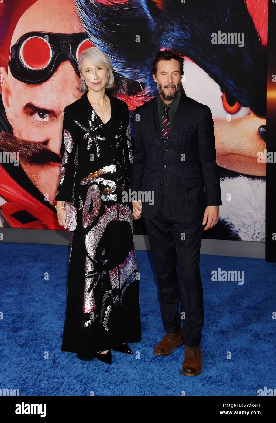 HOLLYWOOD, CALIFORNIA - DECEMBER 16: (L-R) Alexandra Grant and Keanu ...