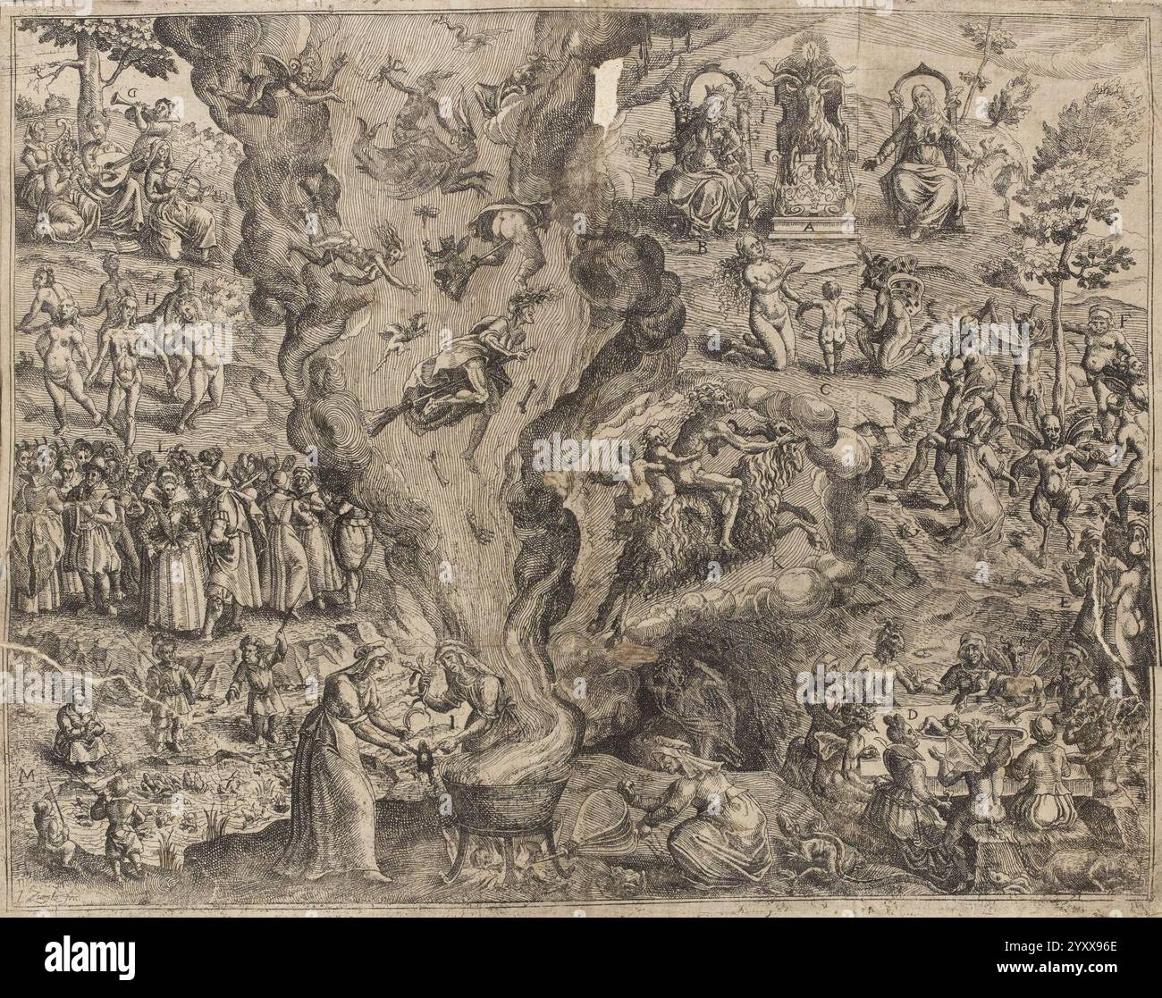 Description et Figure du Sabbat des Sorciers - Jan Ziarnko (1613 ...