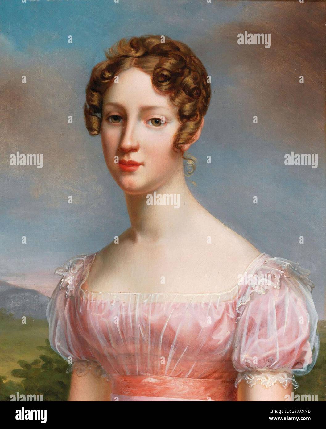 Desiree Galliot - Portrait of a lady, 1819 Stock Photo - Alamy