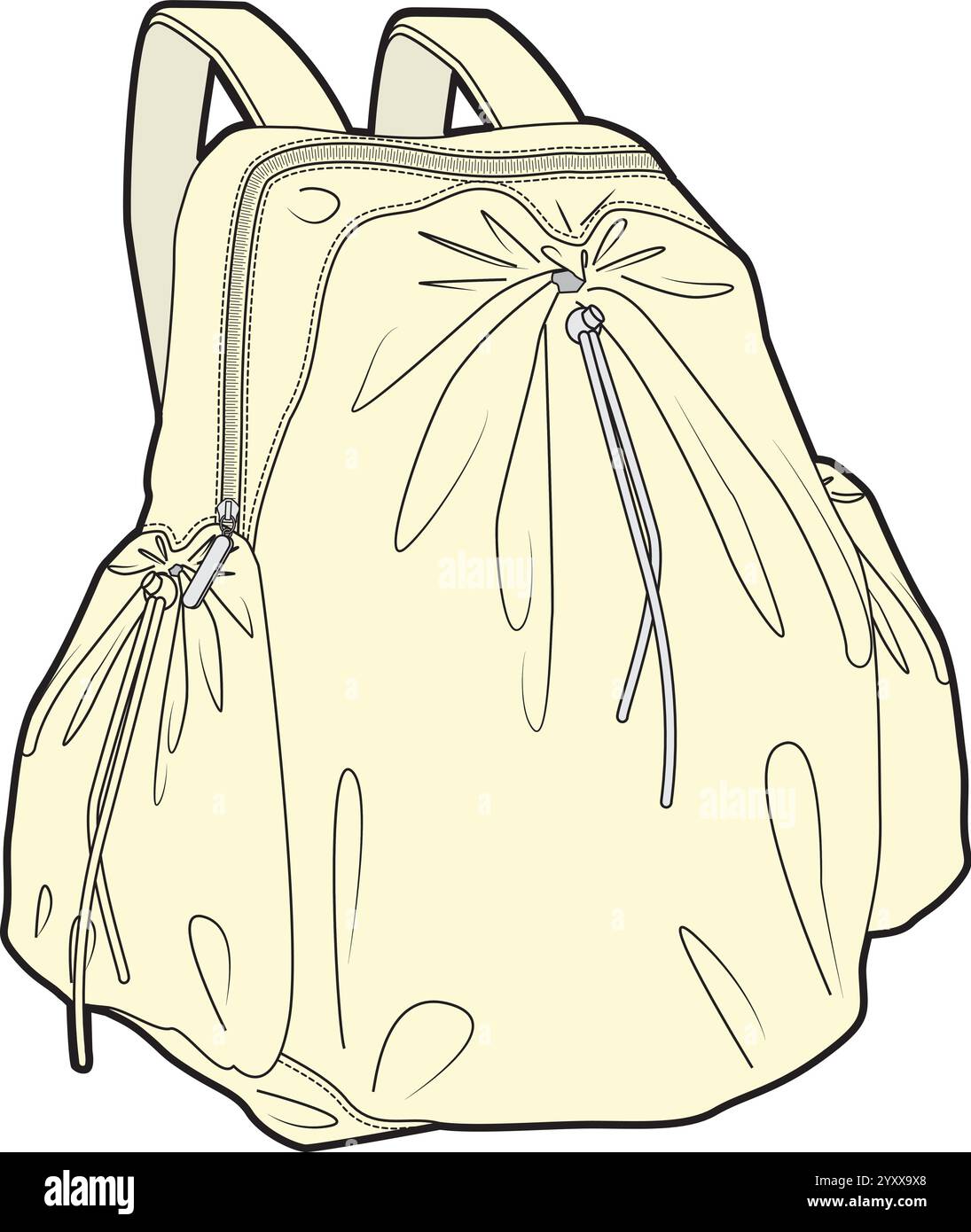 Ladies backpack bag template Stock Vector Images - Alamy