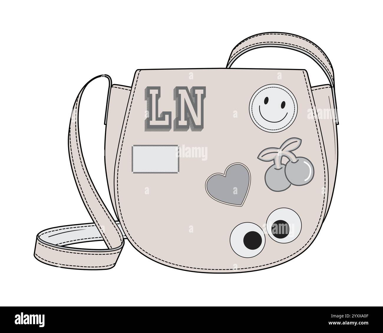 Women flap bag sketch hi-res stock photography and images - Alamy
