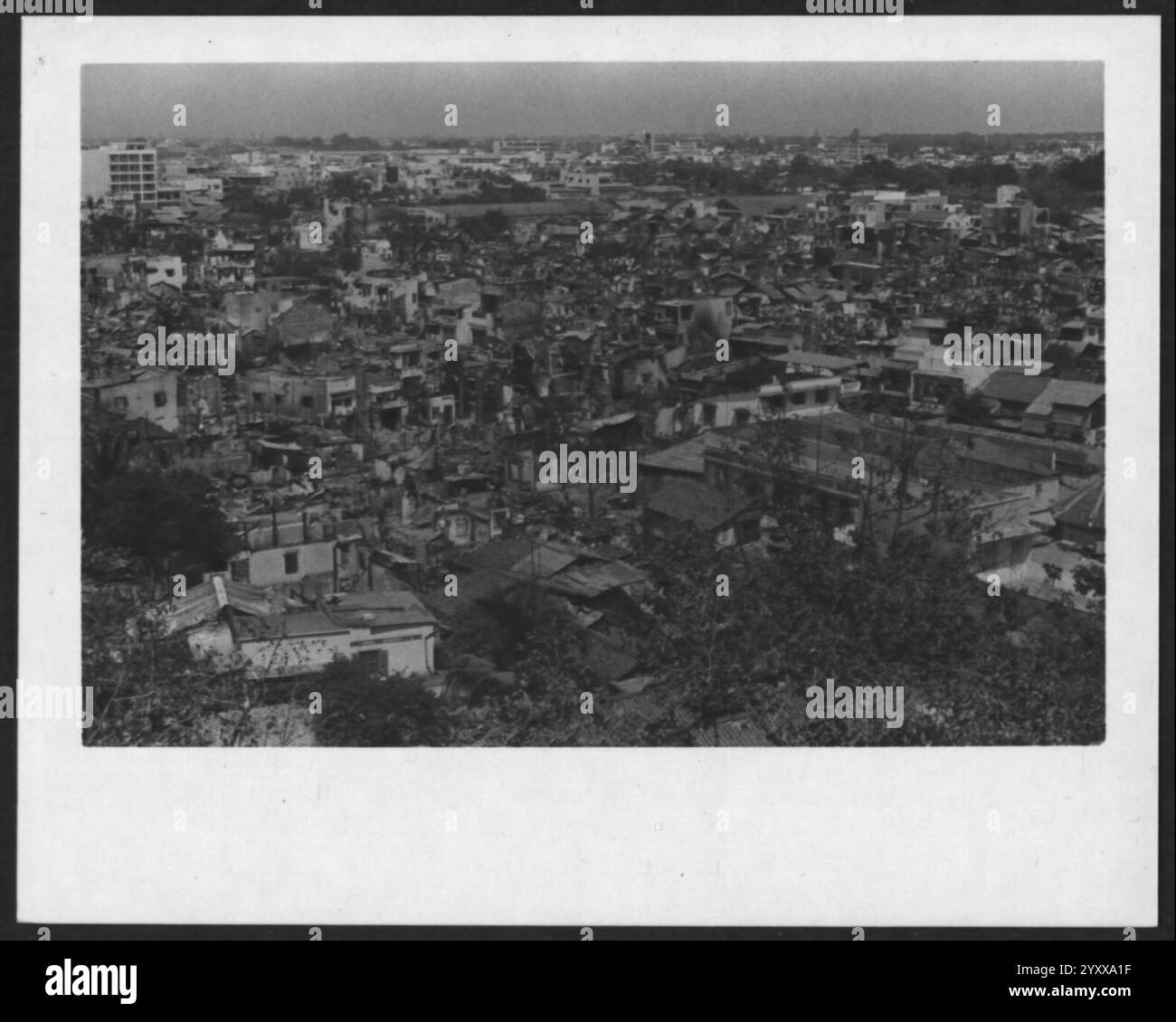 Destroyed buildings in Cholon after the Tet Offensive Stock Photo - Alamy