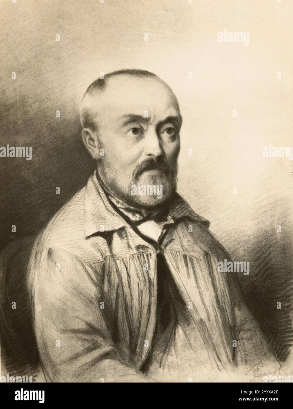 Dessin représentant Jean Baptiste Van Marcke de Lummen vers 1845 Stock ...