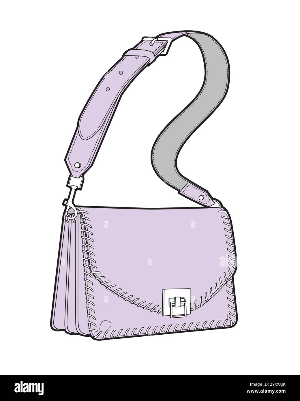 Ladies messenger bag vector hi-res stock photography and images - Alamy