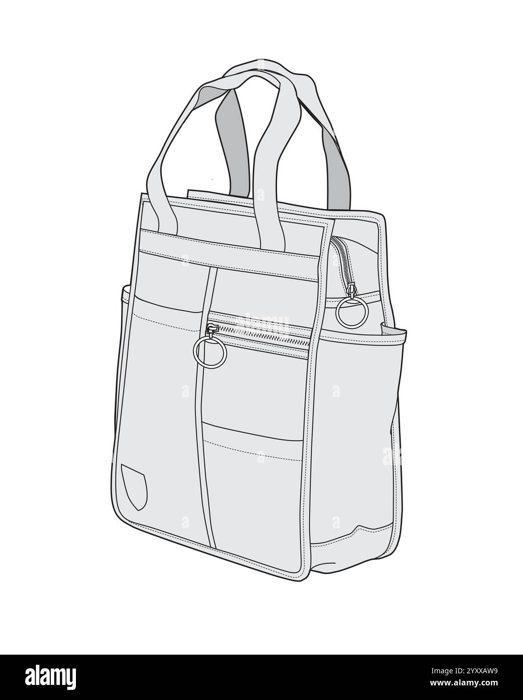 Duffel bags line drawing hi-res stock photography and images - Alamy