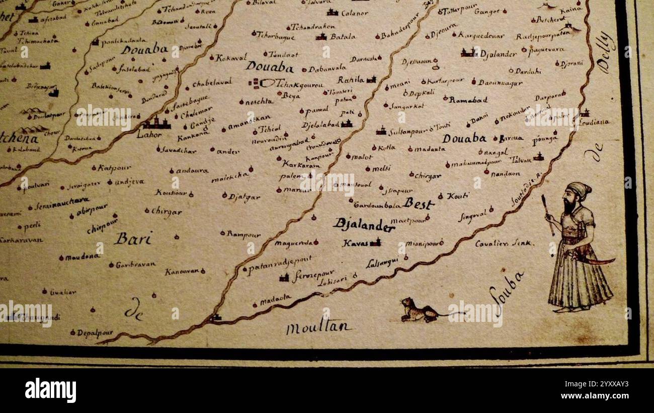Mughal empire map hi-res stock photography and images - Alamy