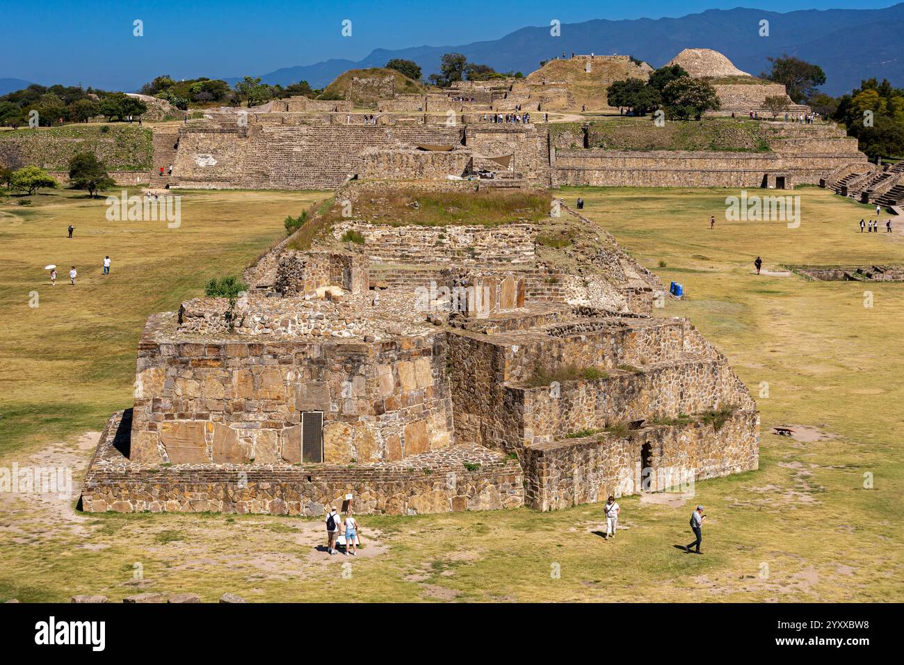 Monte Albán archaeological site, Oaxaca, Mexico Stock Photo - Alamy