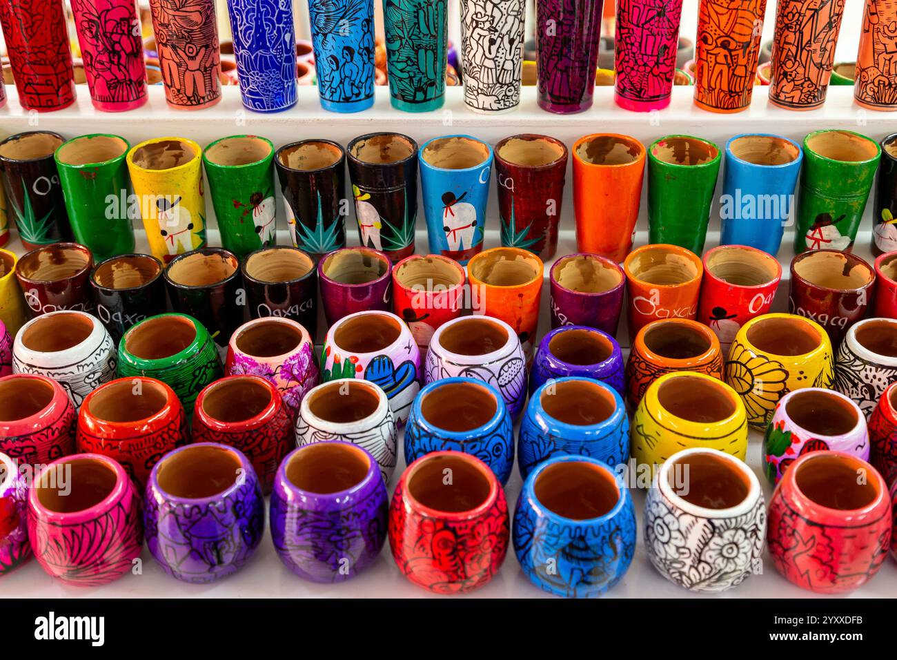 Colorful,artwork and craftwork. Oaxaca, Mexico Stock Photo - Alamy