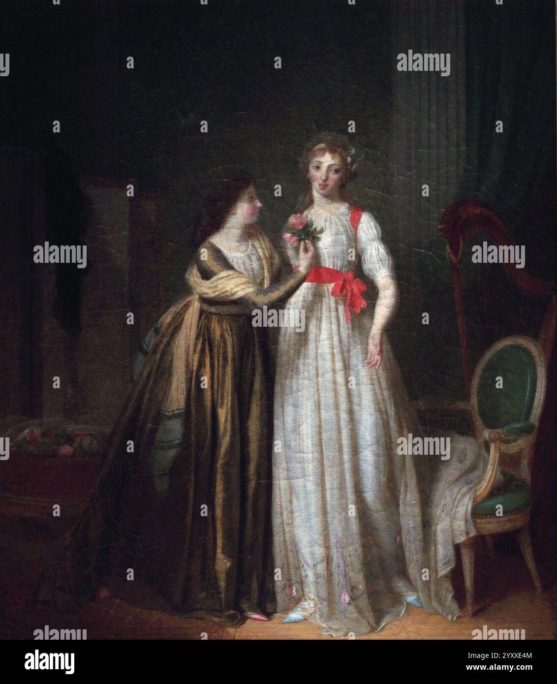 Deux amies, Jean-Simon Fournier Stock Photo - Alamy