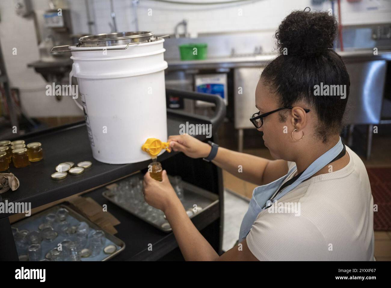 DHS members help extract and package St. Elizabeth's honey at DHS ...