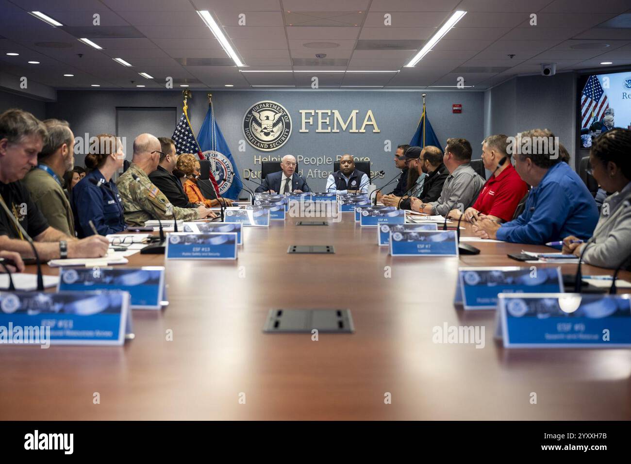 DHS Secretary Alejandro Mayorkas Visits FEMA HQ in Washington, D.C. on ...
