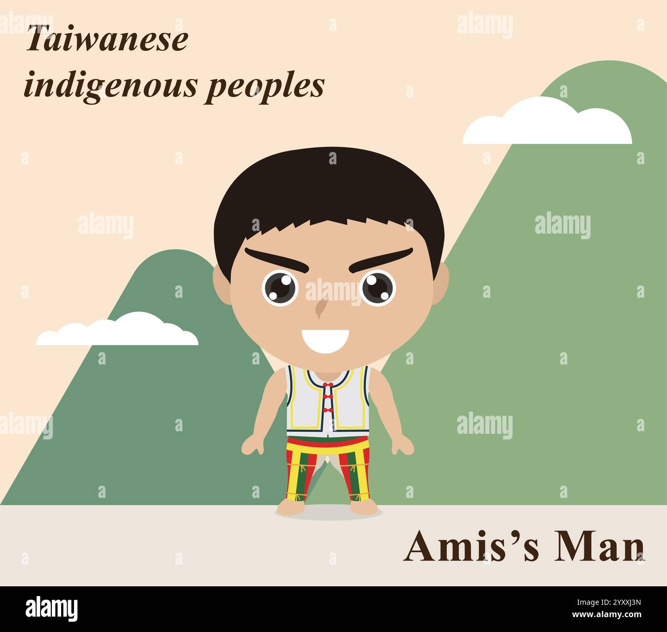 Taiwan's Amis Man indigenous people Stock Vector Image & Art - Alamy