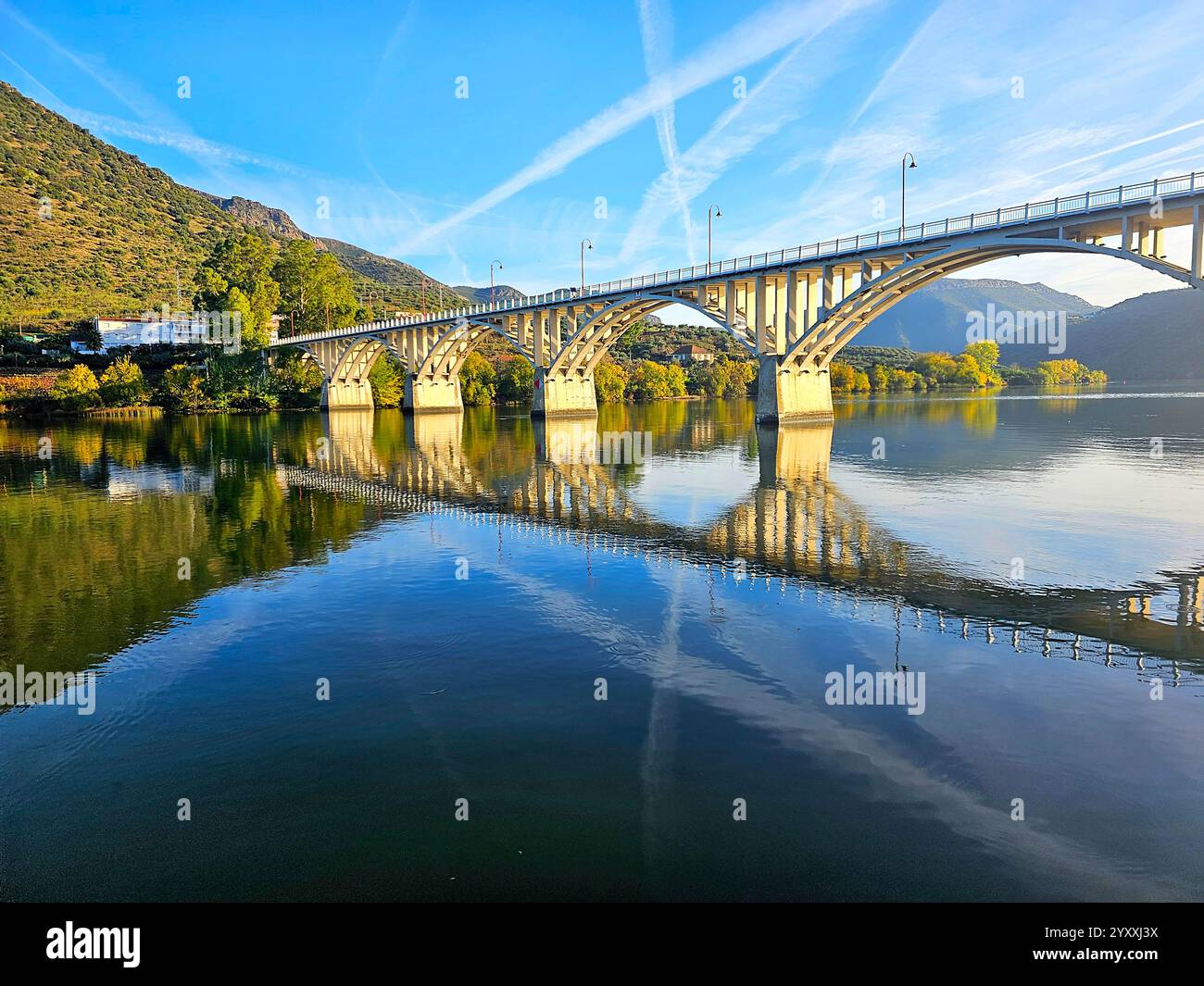 Barca de Alva Bridge on Douro River in Portugal Stock Photo - Alamy