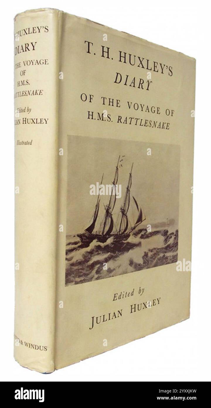 Diary of the Voyage of HMS Rattlesnakeed, Thomas Henry Huxley, 1935 - Image 206176 Stock Photo ...