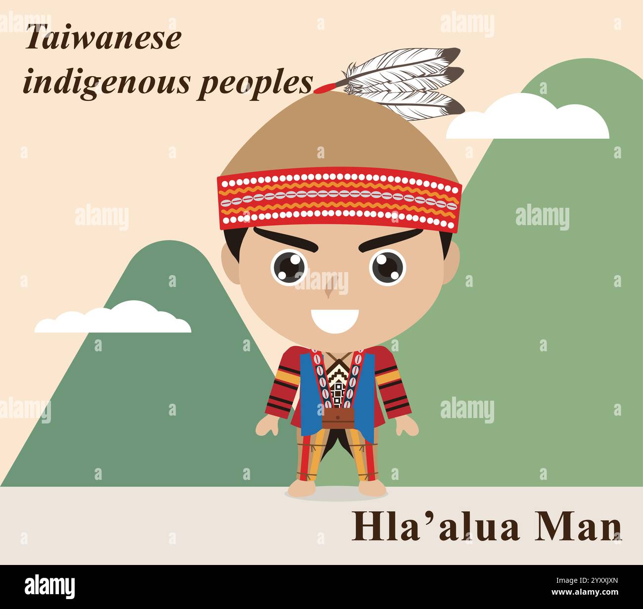 Taiwan's Hla’alua Man indigenous people Stock Vector Image & Art - Alamy