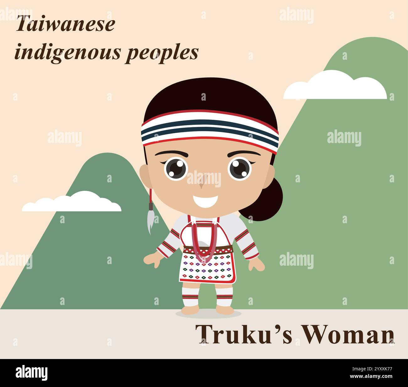 Taiwan's Truku Woman indigenous people Stock Vector Image & Art - Alamy