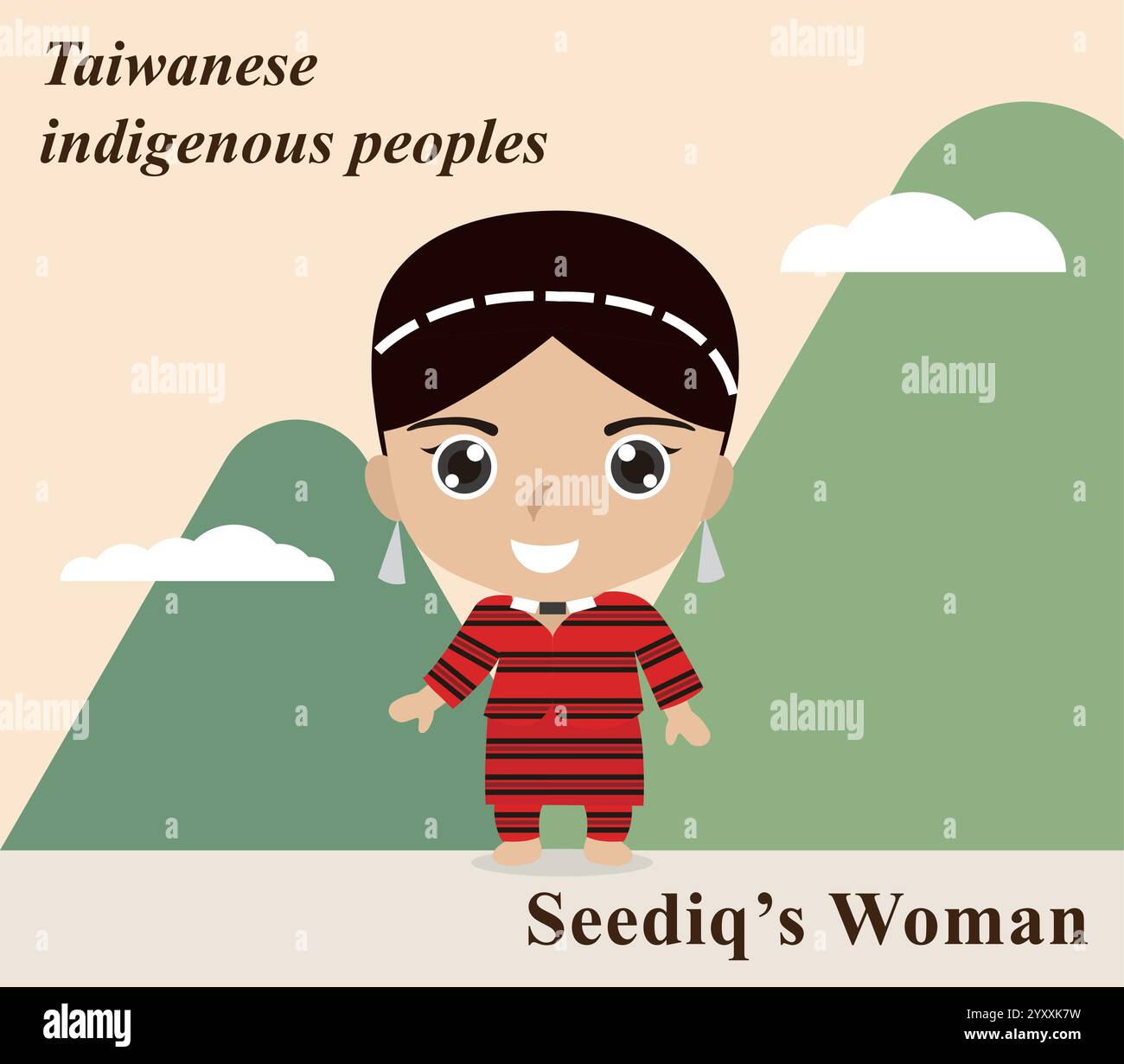 Taiwan's Seediq Woman indigenous people Stock Vector Image & Art - Alamy