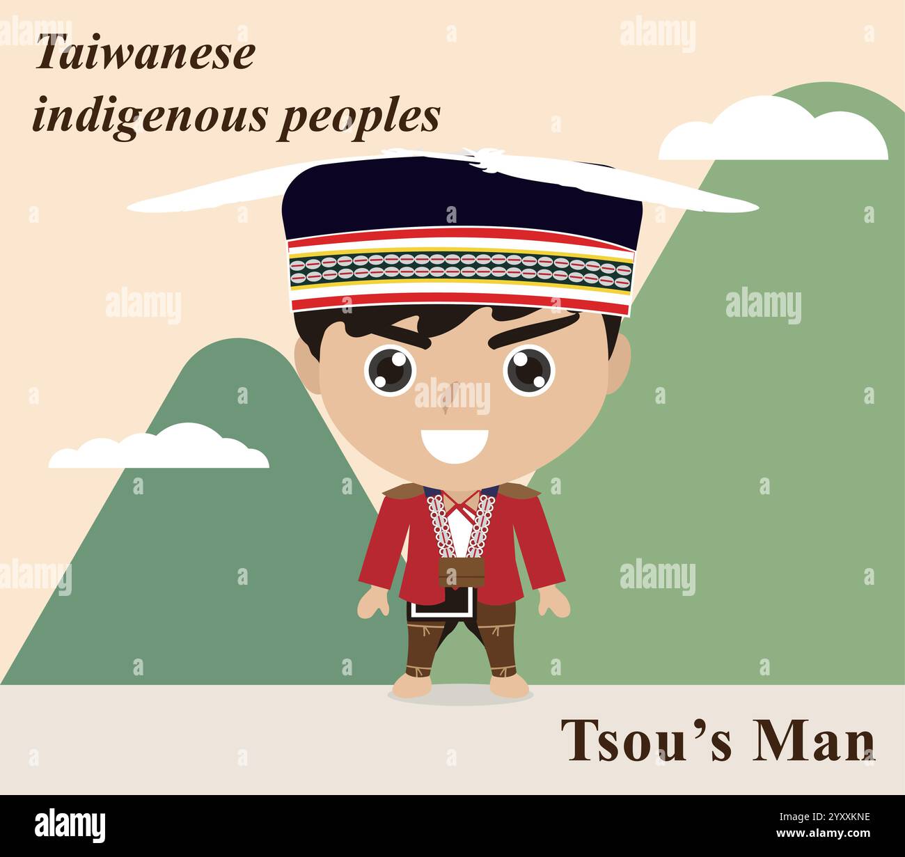 Taiwan's Tsou Man indigenous people Stock Vector Image & Art - Alamy