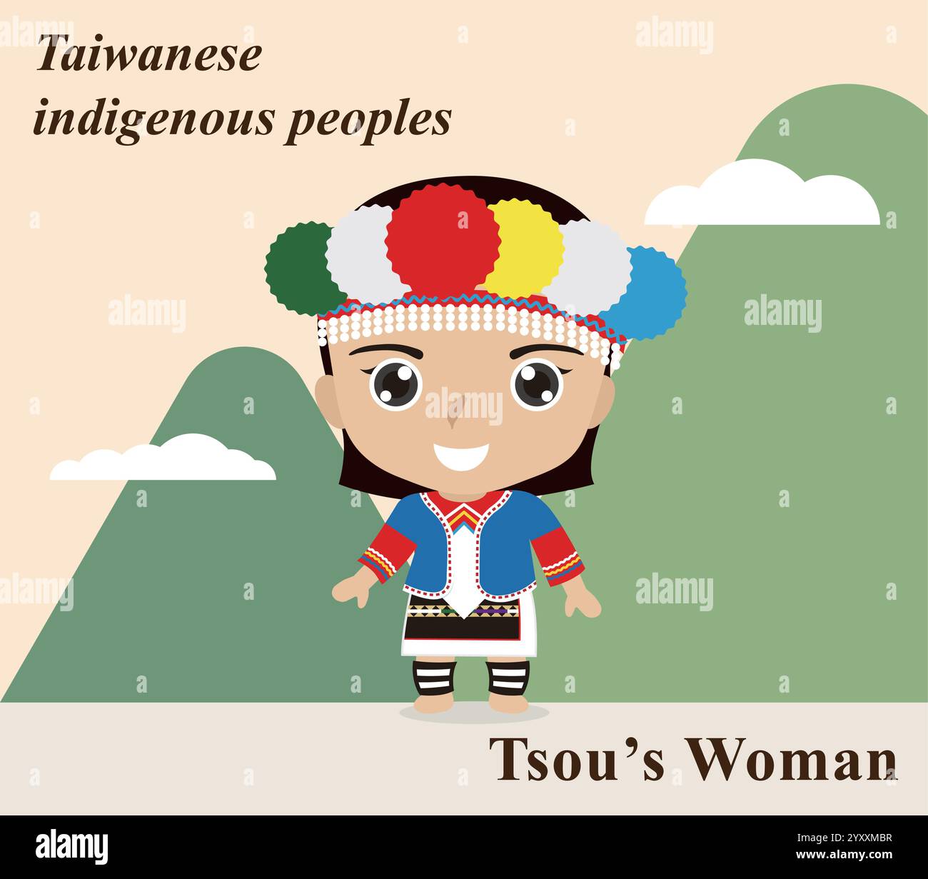 Taiwan's Tsou Woman indigenous people Stock Vector Image & Art - Alamy