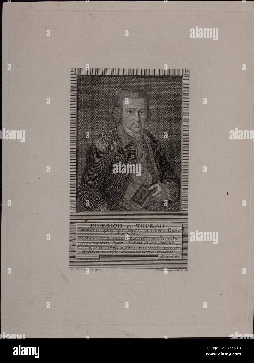 Diderich de Thurah by Georg Mathias Fuchs Stock Photo - Alamy