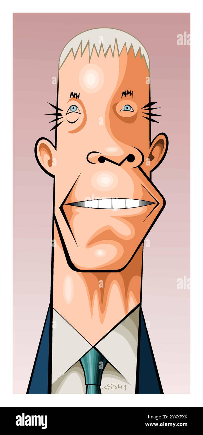 Illustration of the US physicist John Hopfield (born 1933). Hopfield is ...