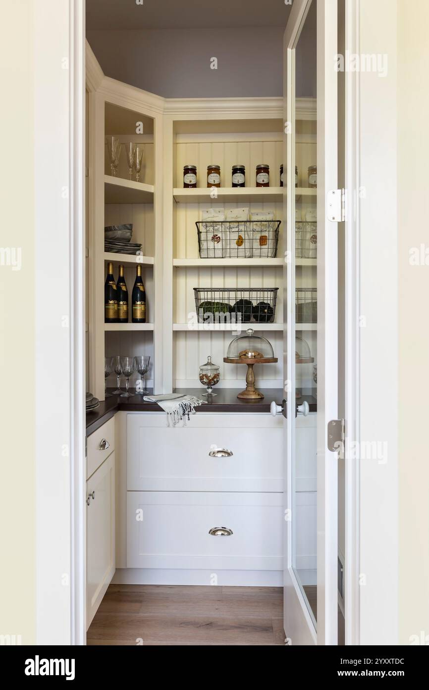 Walk-in kitchen pantry Stock Photo - Alamy