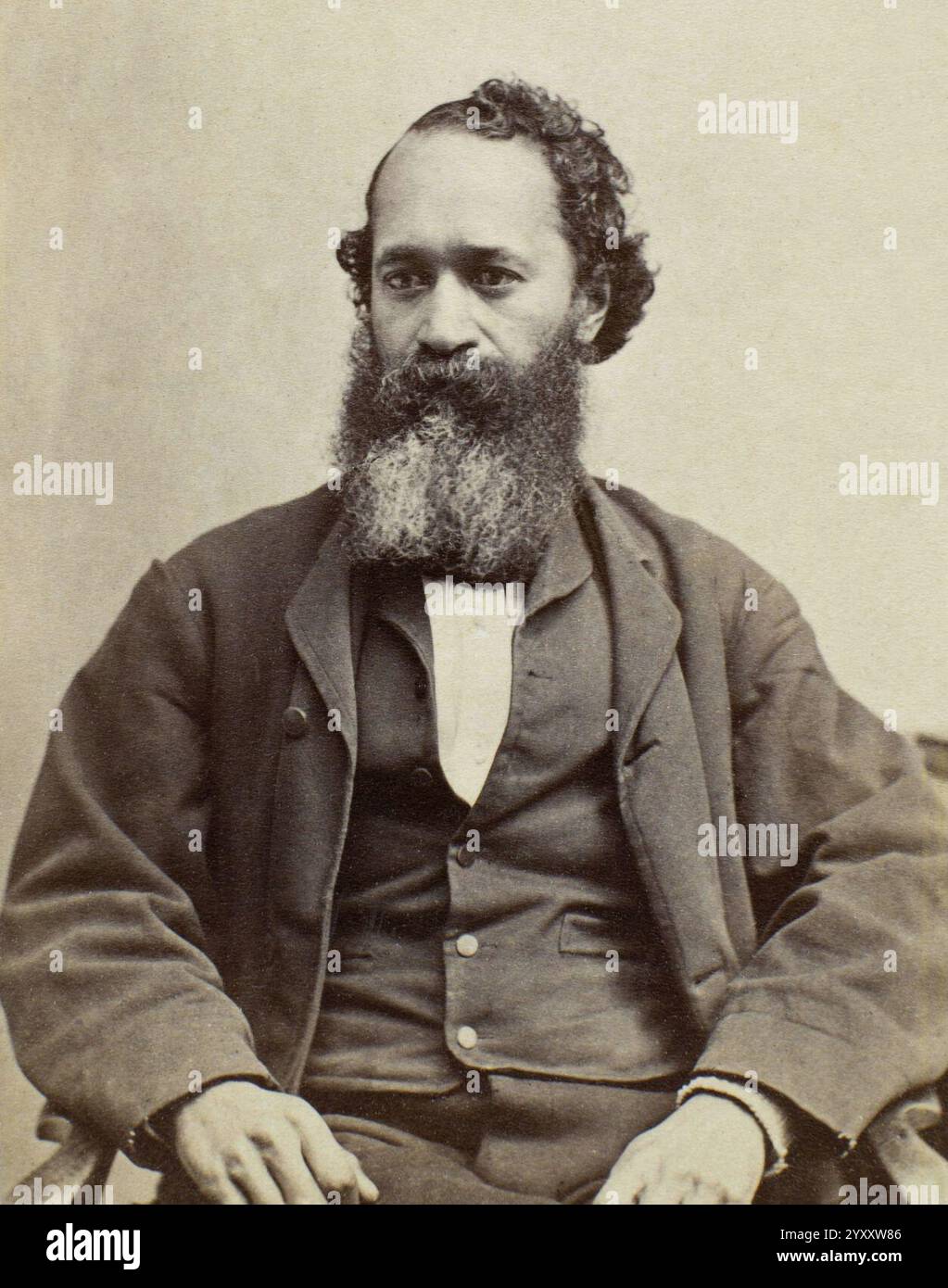 John V. DeGrasse, c. 1865 (Hayden album, Boston Athenaeum) - crop Stock ...
