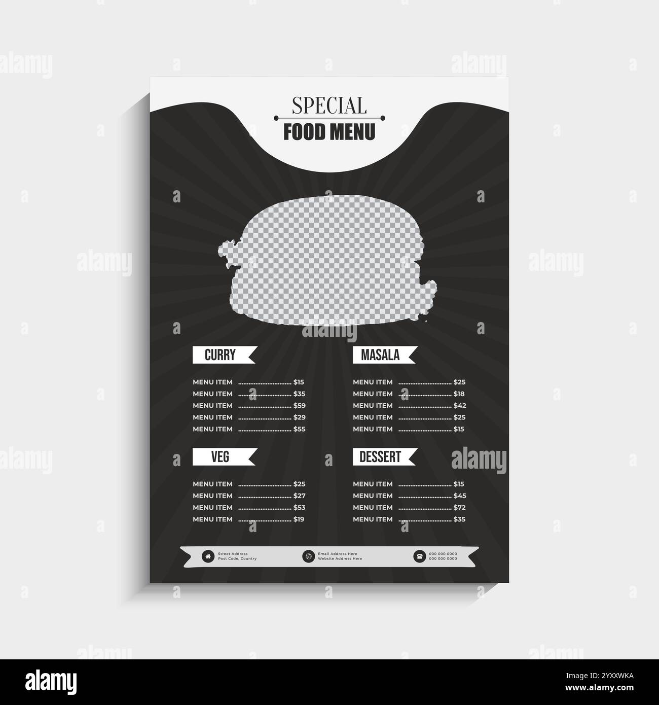 Menu template hi-res stock photography and images - Alamy
