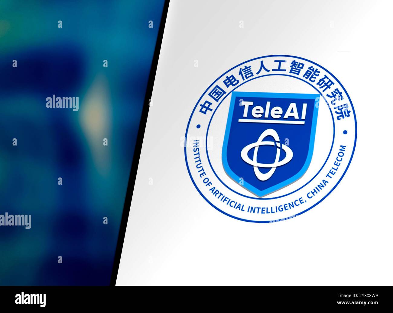 SUQIAN, CHINA - DECEMBER 18, 2024 - Illustration TeleAI, Suqian, Jiangsu Province, China ...