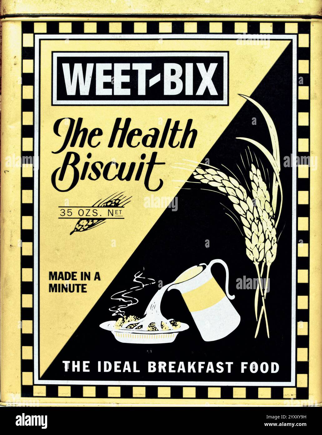 Weet-Bix cereal container Stock Photo - Alamy