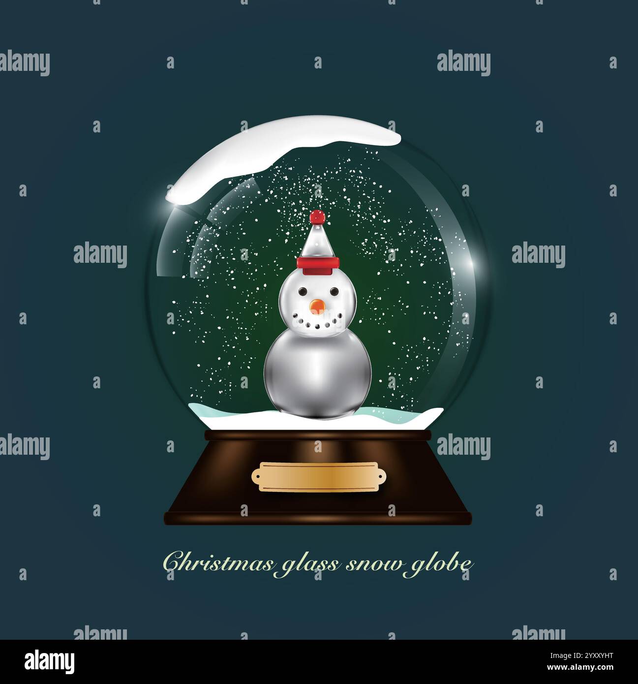 Snowball glass Stock Vector Images - Alamy