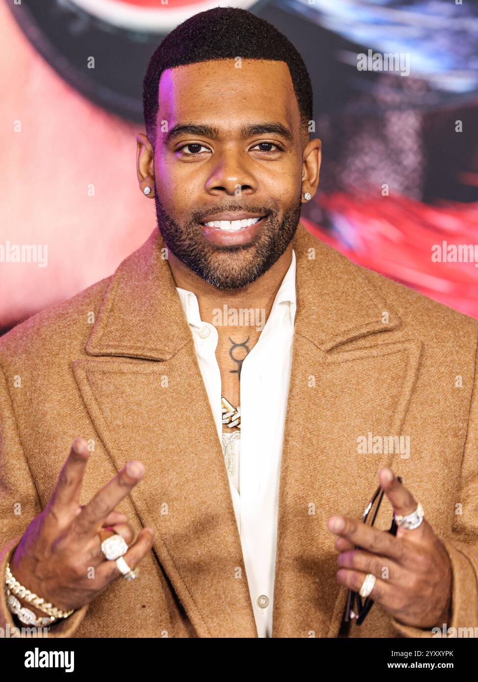 HOLLYWOOD, LOS ANGELES, CALIFORNIA, USA - DECEMBER 16: Mario arrives at ...