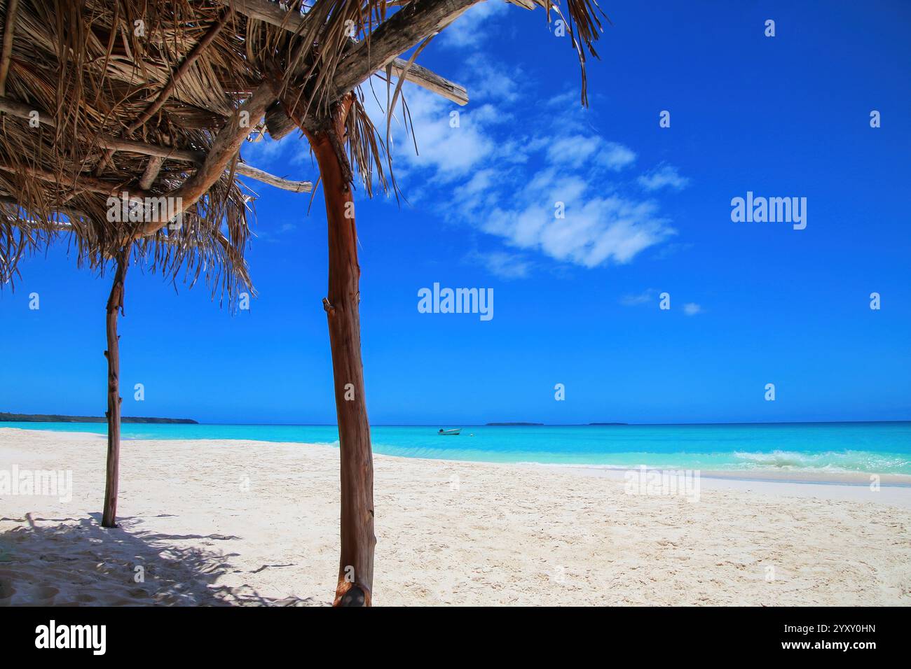 Tropical straw roof hut hi-res stock photography and images - Alamy