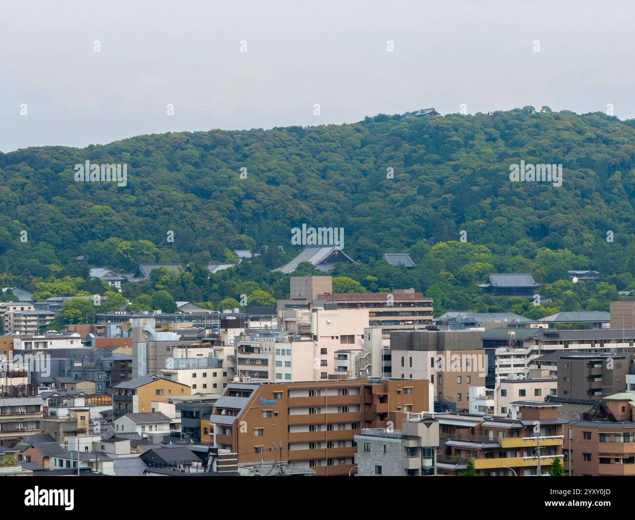 Chionin Temple aerial view in Higashiyama Ku district in historic city ...