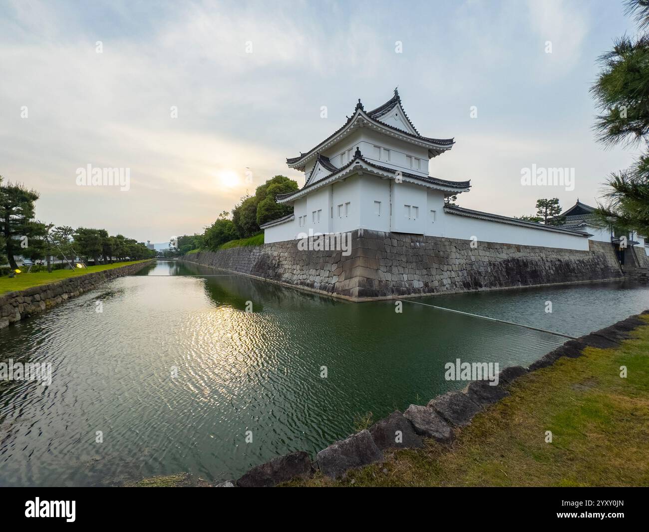 Tonan Sumi Yagura Tower of Nijo Castle. Nijo Castle is a flatland ...