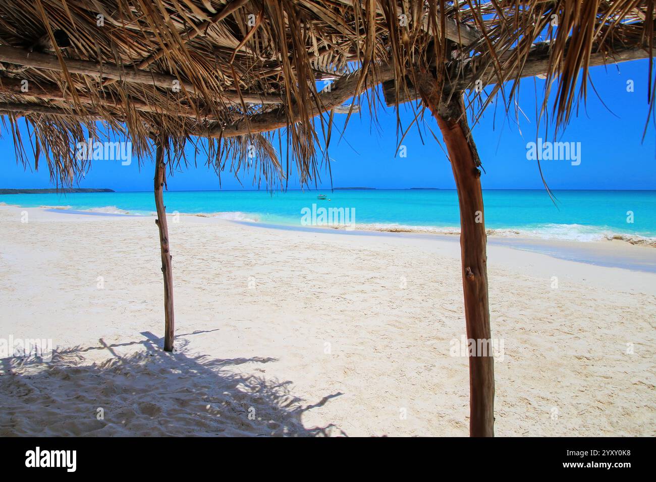 Tropical straw roof hut hi-res stock photography and images - Alamy