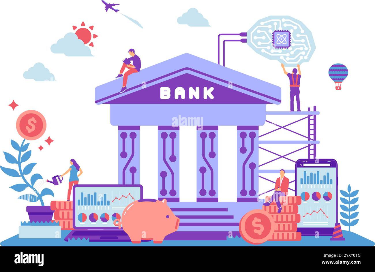 Financial management service Stock Vector Images - Alamy