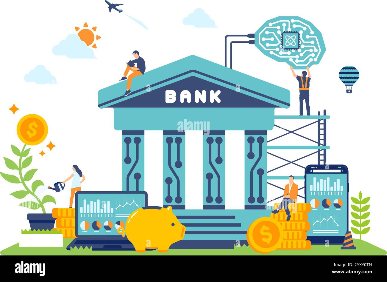 Financial management service Stock Vector Images - Alamy