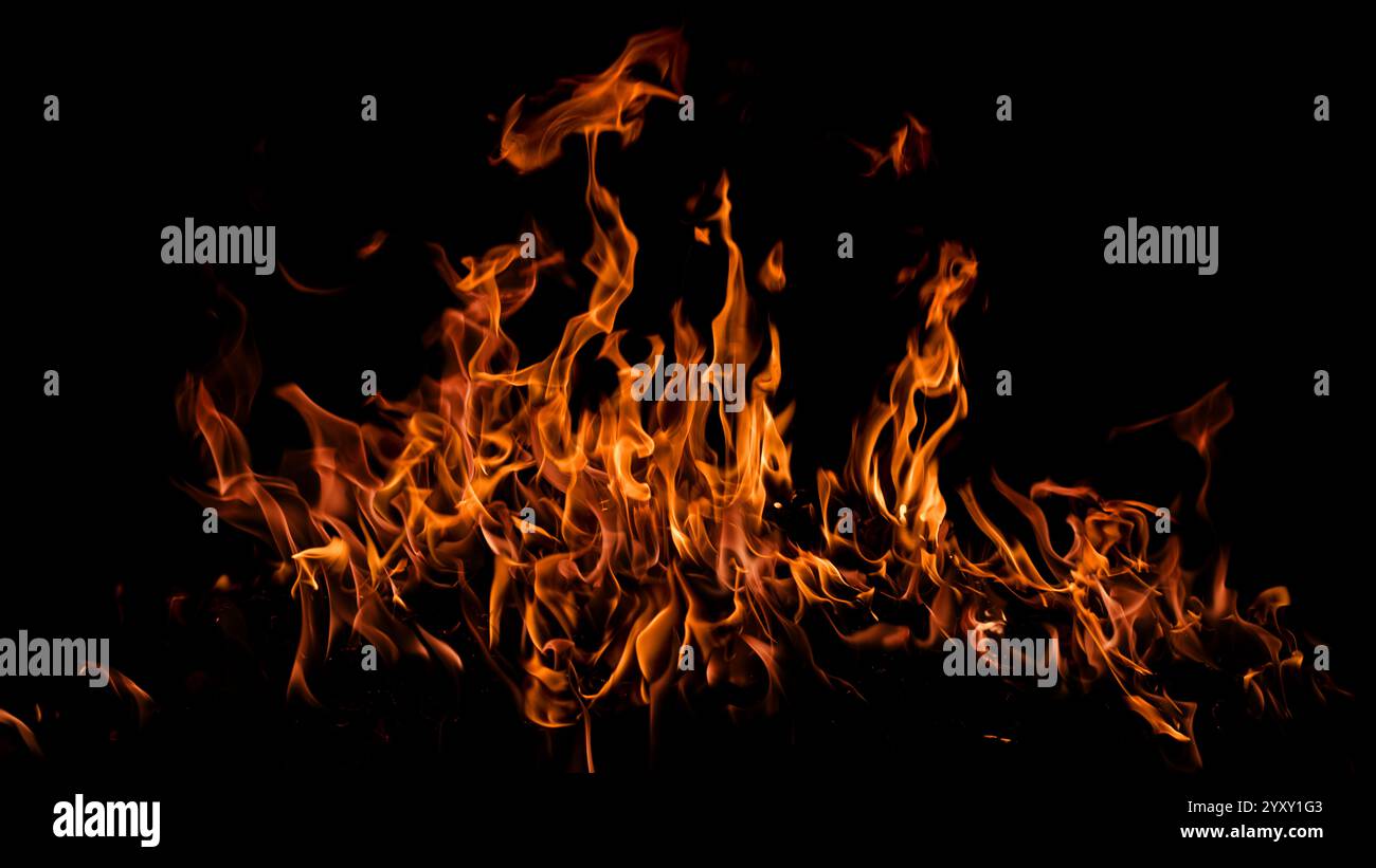Fire flames flames burning sparks hi-res stock photography and images ...