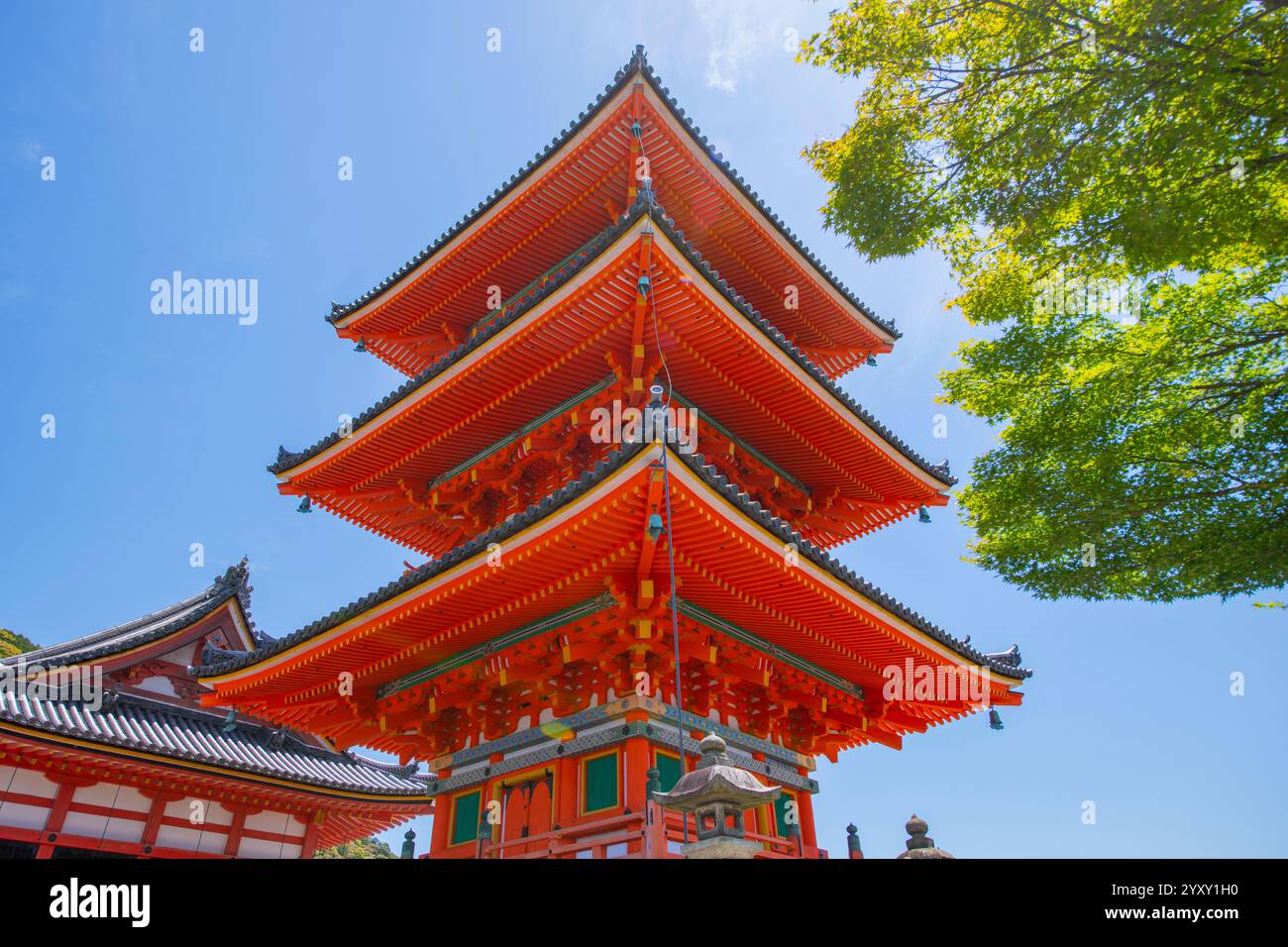 Koyasunoto (Three storey pagoda) in Kiyomizu-dera (Pure Water Monastery ...
