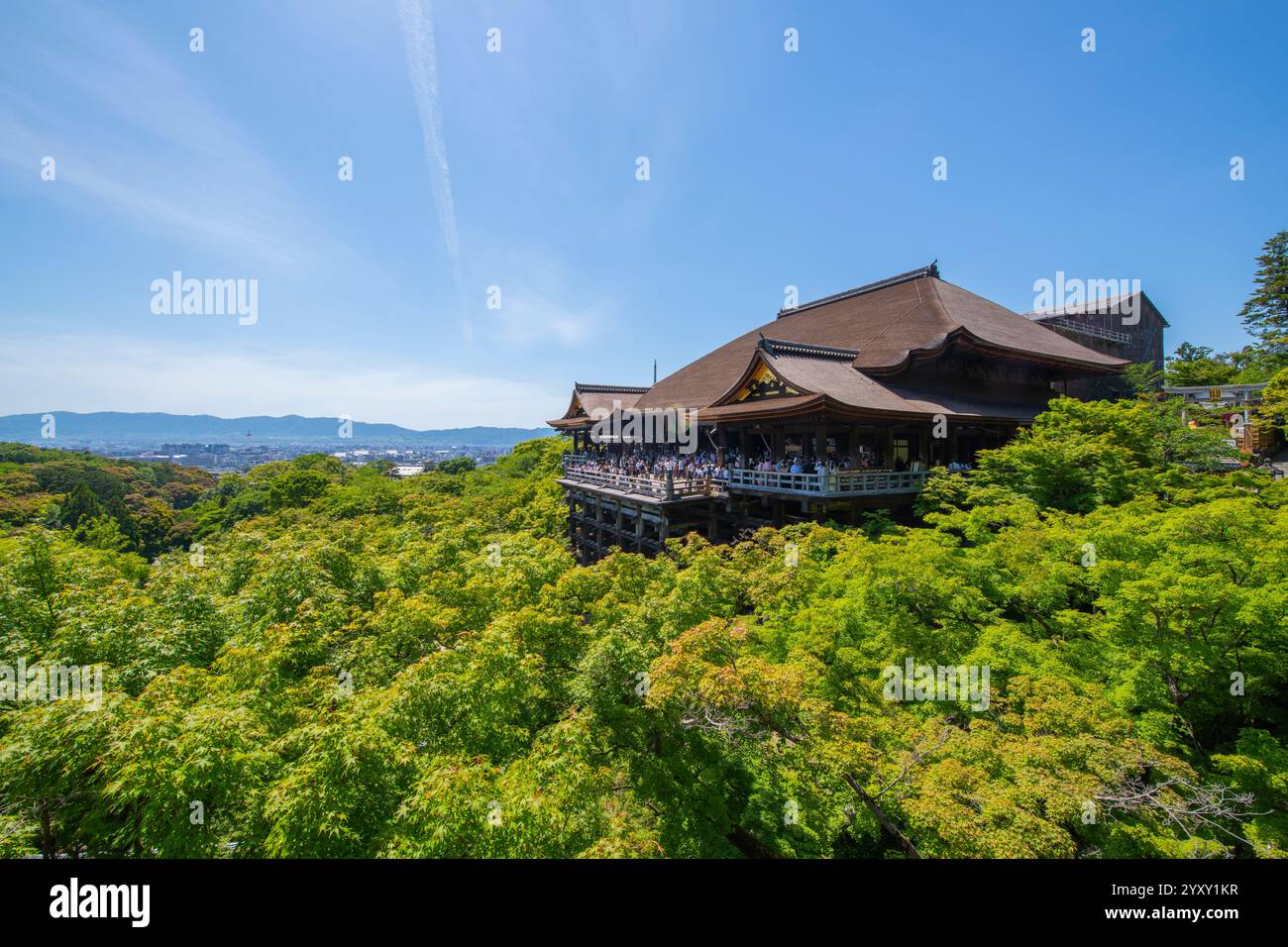 Hondo (Main Hall) in Kiyomizu-dera (Pure Water Monastery) Temple. This ...