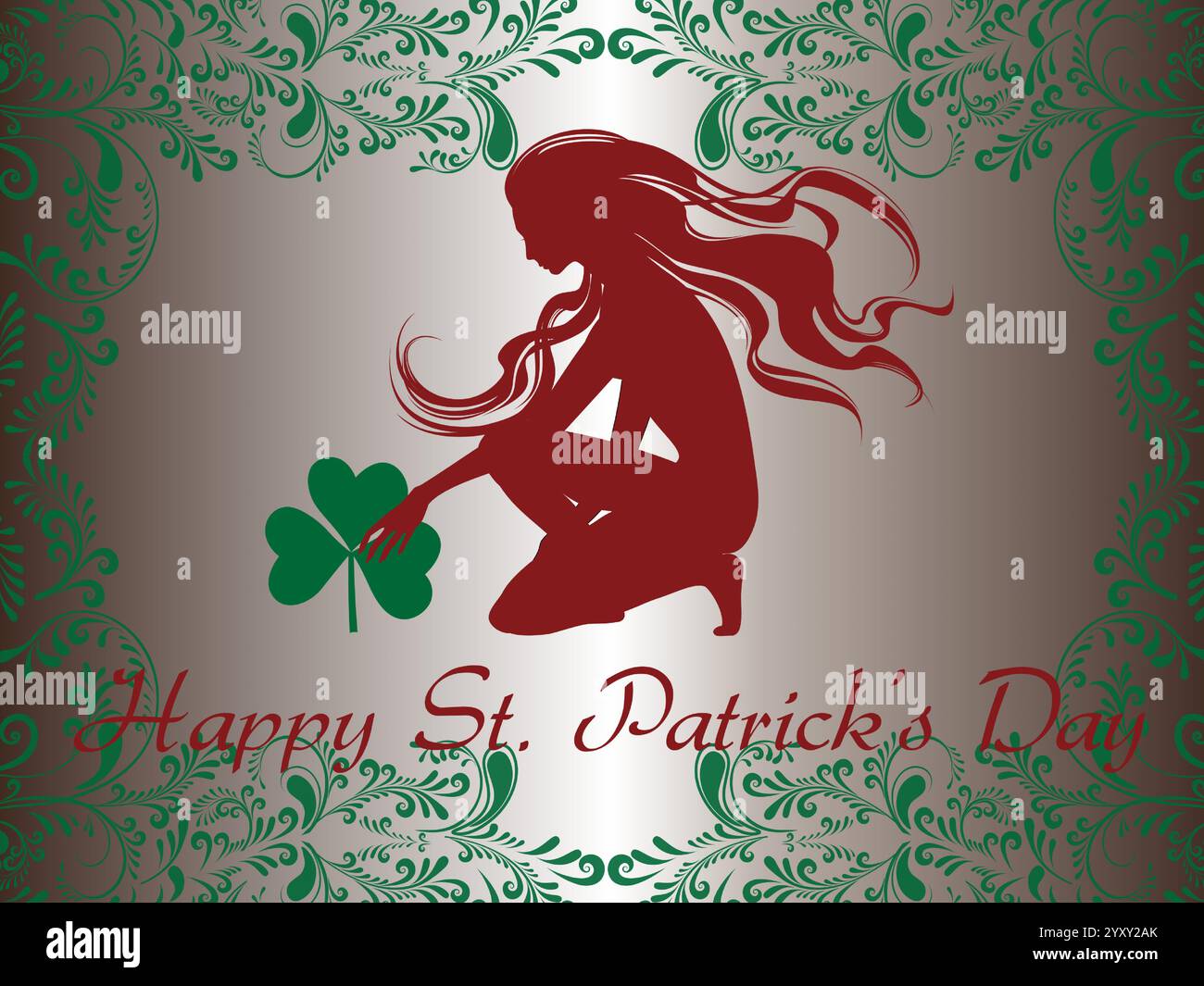 Lucky red plant Stock Vector Images - Alamy