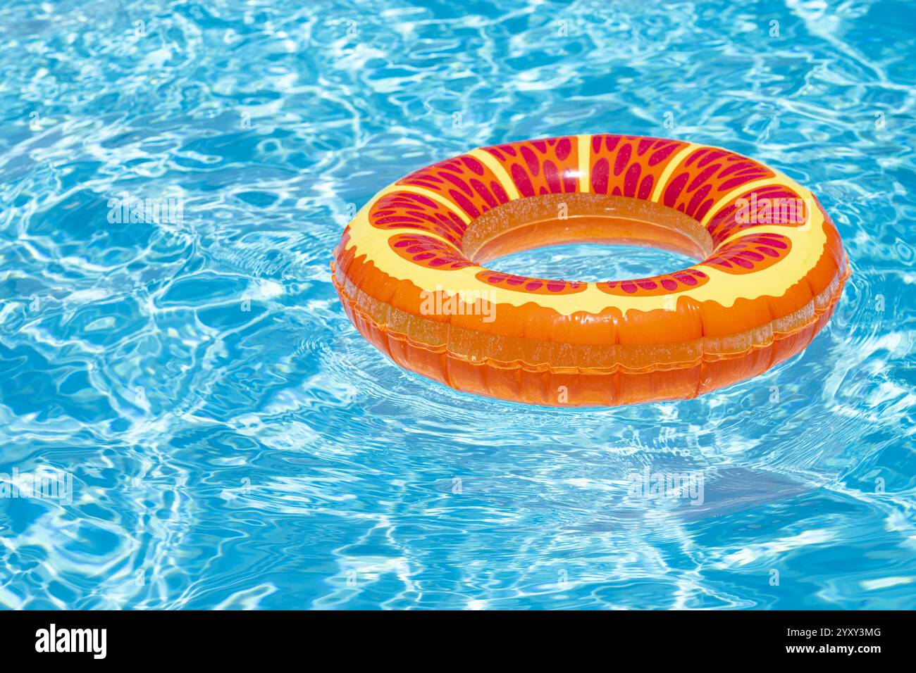 Rubber circle. Inflatable swimming ring. Toy for water and beach ...