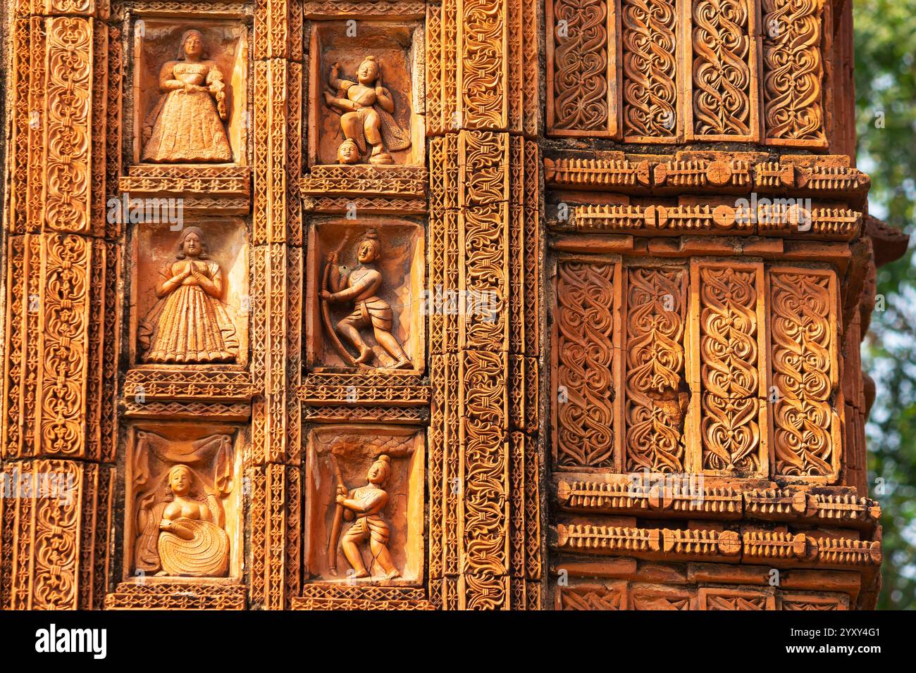 Terracotta lakshmi janardan temple hi-res stock photography and images ...