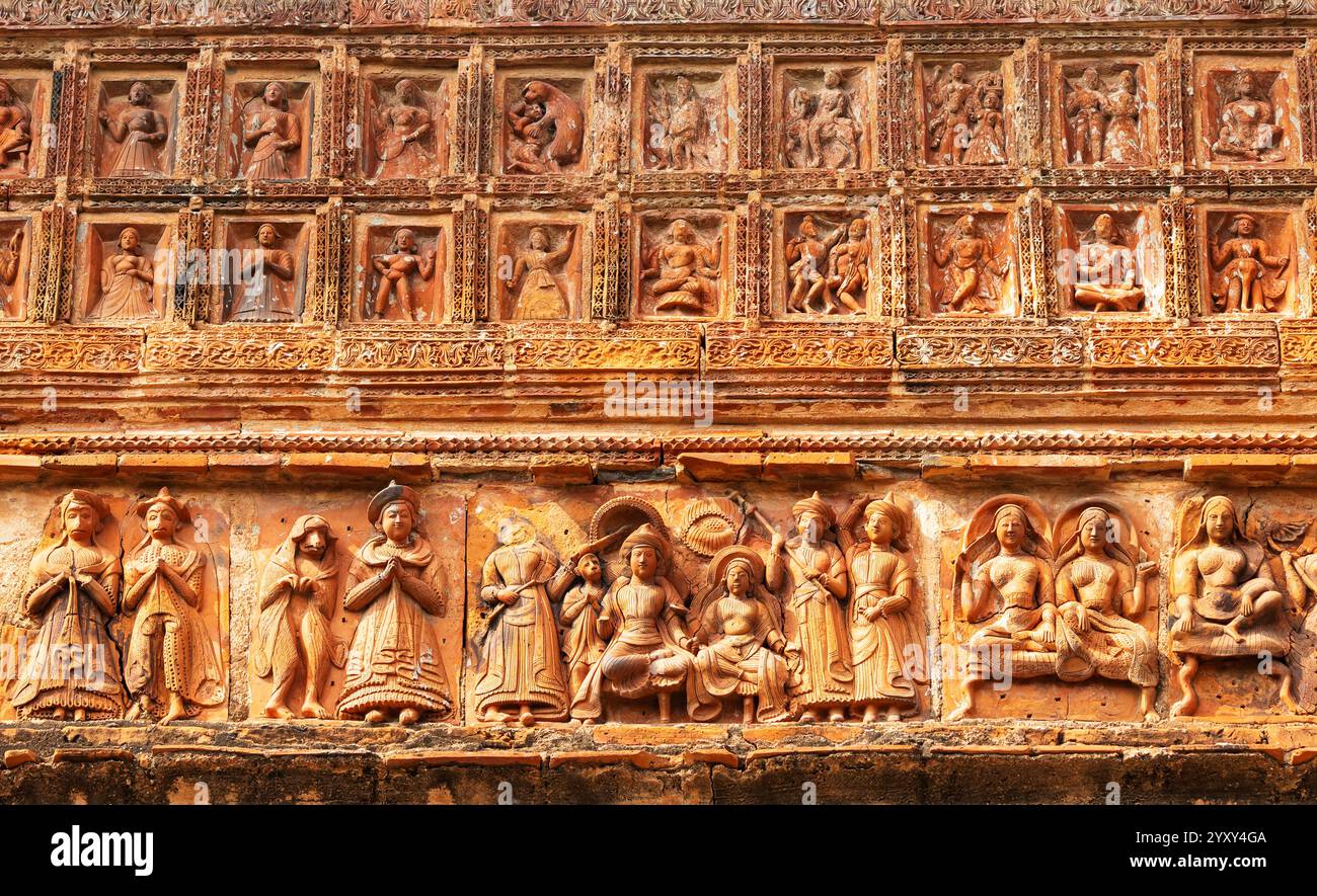 Rama and Sita seated on throne with attendants at the bottom of the ...
