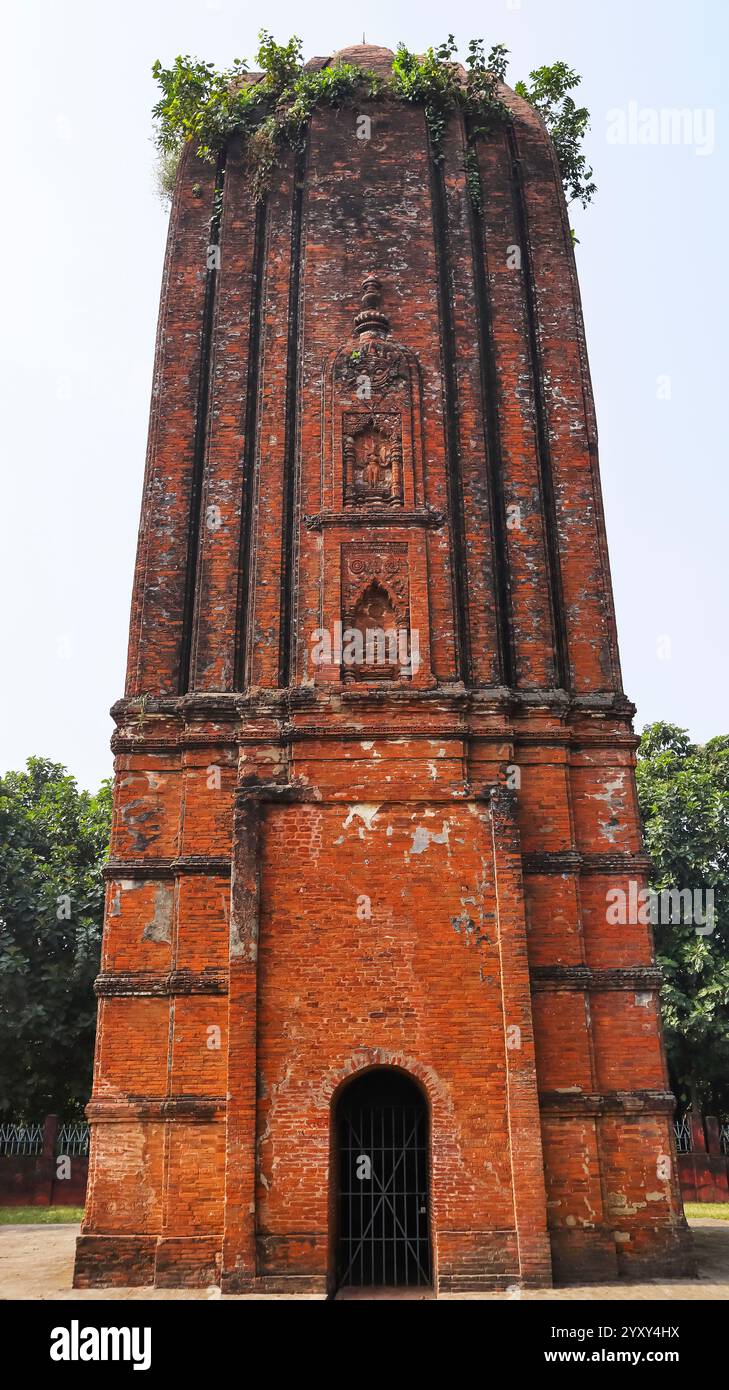 Front view of Ichai Ghosh Temple, a 16th-century monument built by ...