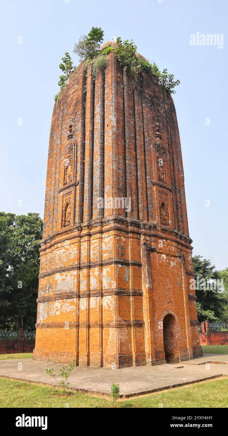Front view of Ichai Ghosh Temple, a 16th-century monument built by ...