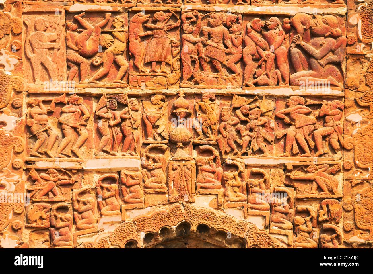 Terracotta radha binod temple hi-res stock photography and images - Alamy